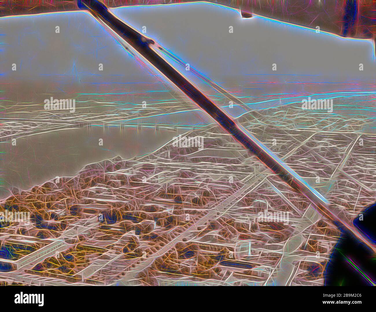 Sudan. Khartoum. Air view. Khartoum, Nile and R.R. [i.e., railroad ...