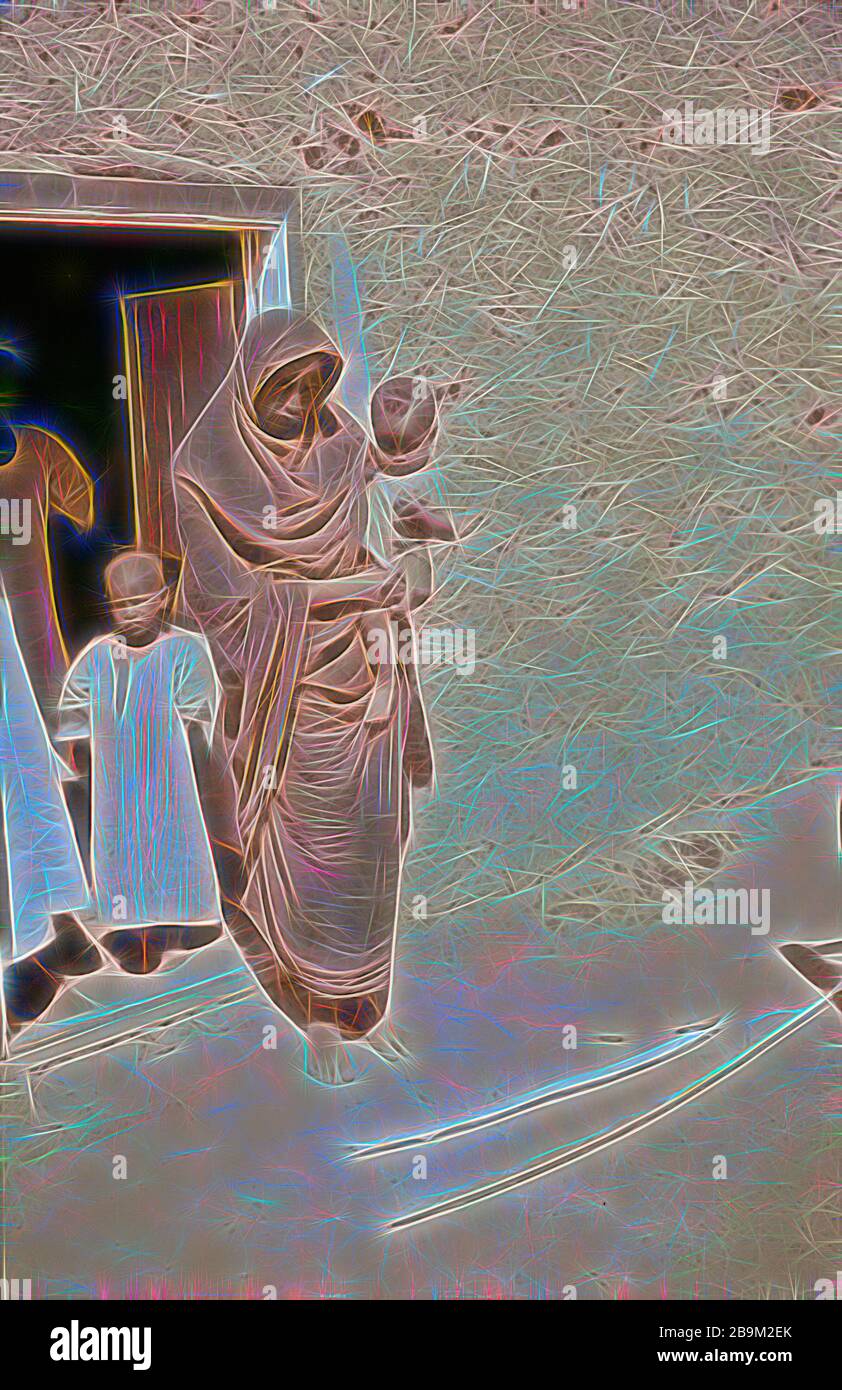 Sudan. Khartoum. Near Shambat. Native woman with her children. 1936 ...