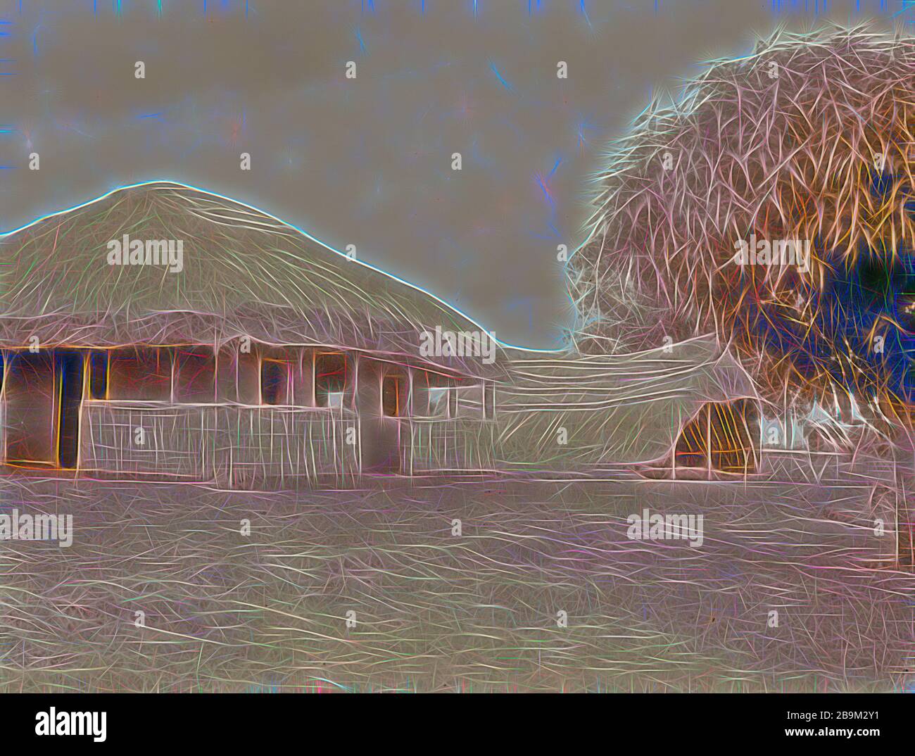 Uganda. From Hoima to Fort Portal. Road house between Hoima and Fort ...