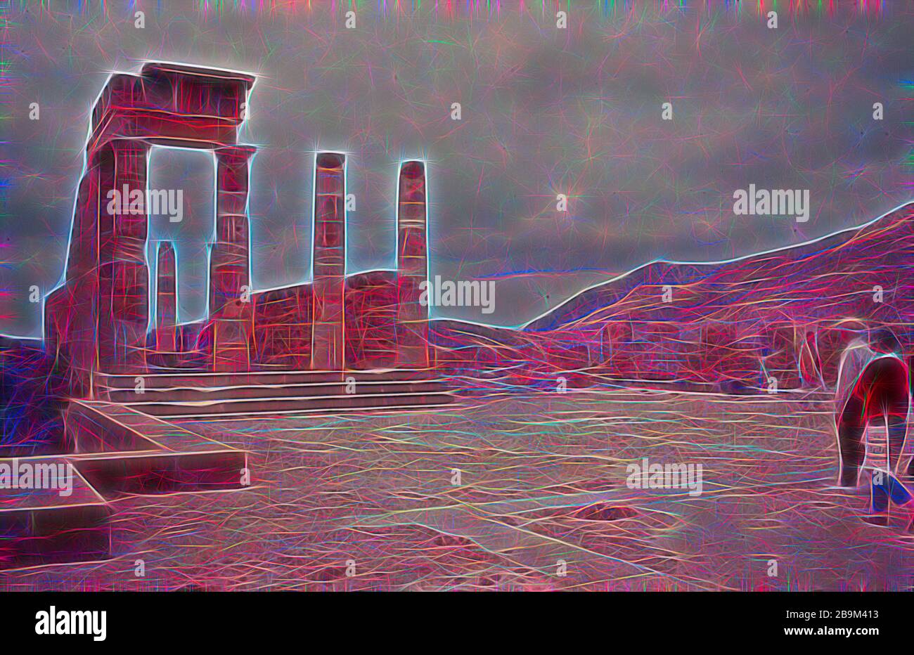 Rhodes, Temple of Athena. 1950, Greece, Rhodes Stock Photo - Alamy