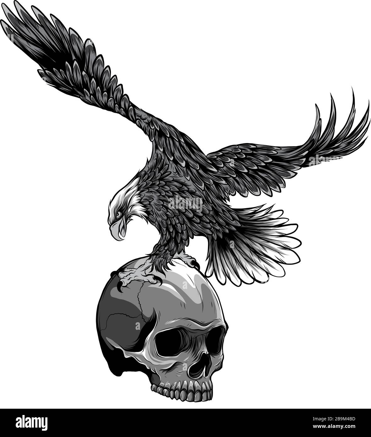 Bald eagle flag tattoo hi-res stock photography and images - Alamy