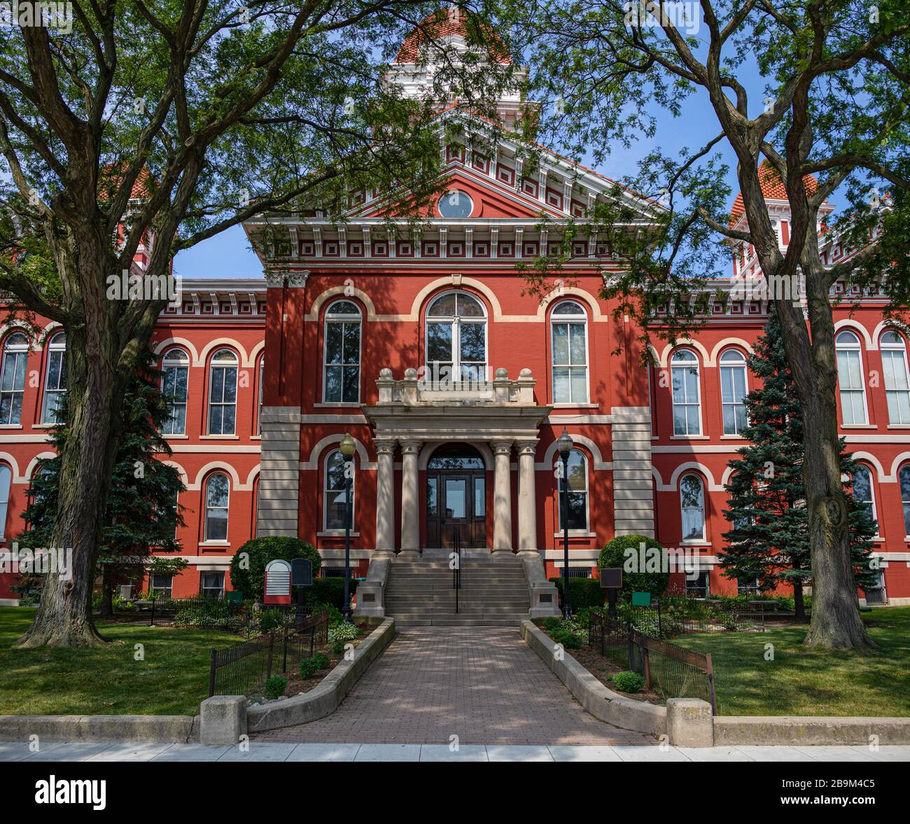 The Historic Crown Point Courthouse, in the state of Indiana, USA Stock ...