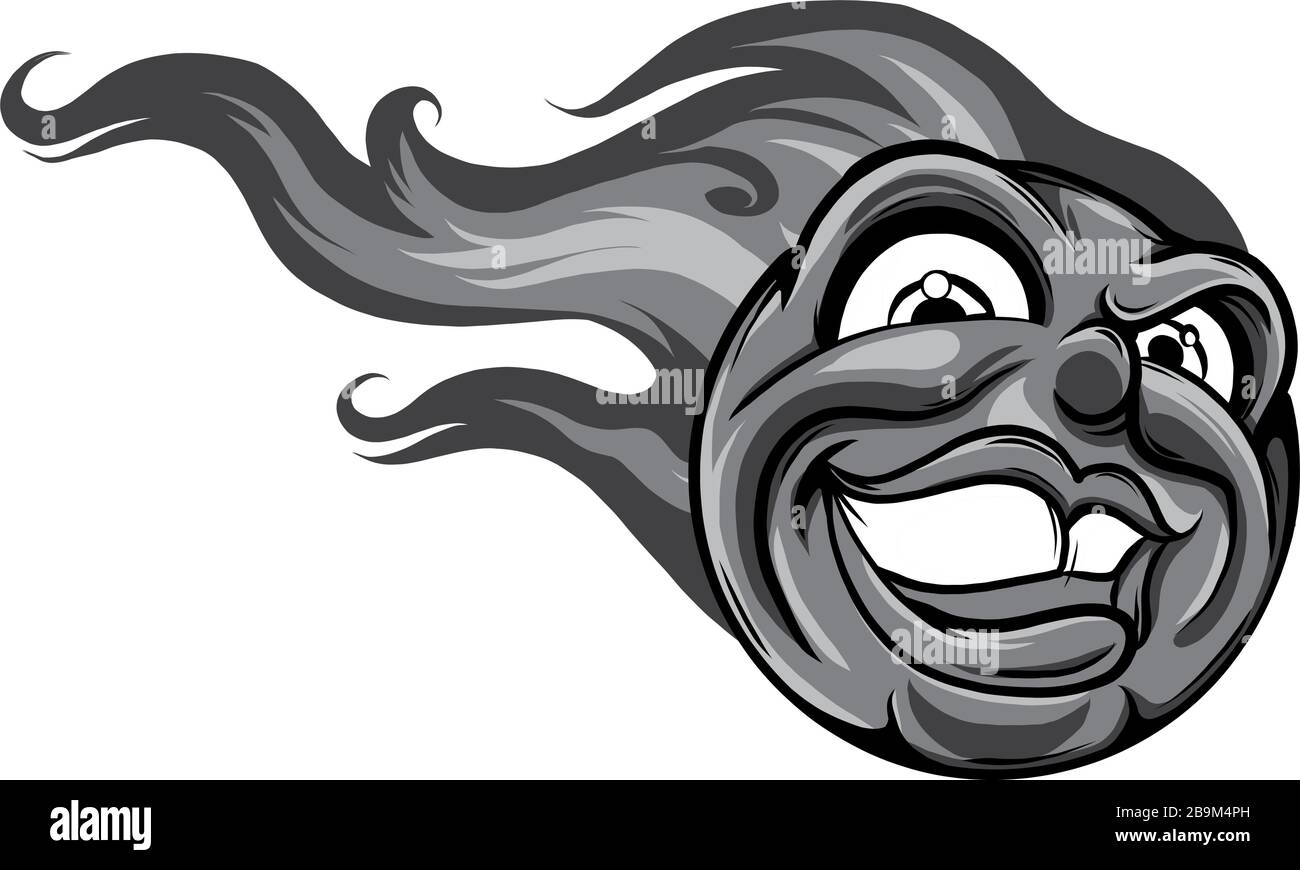 monochromatic Fire Flame Face Red. Hot Small Flames Icon Stock Vector ...