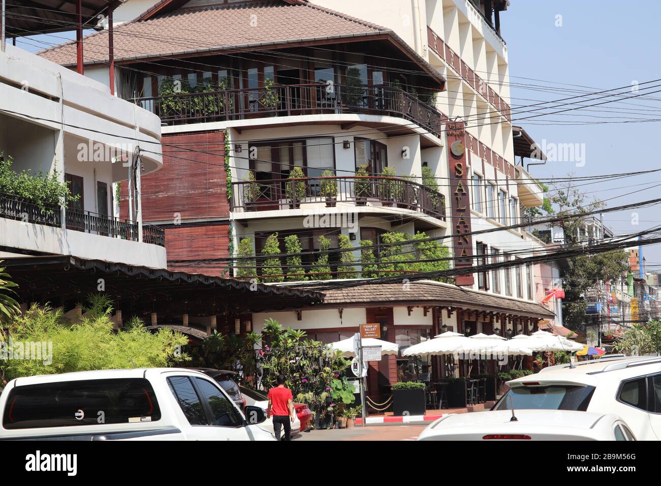 A NEW BUILDING IN VIENTIANE LAOS Stock Photo - Alamy