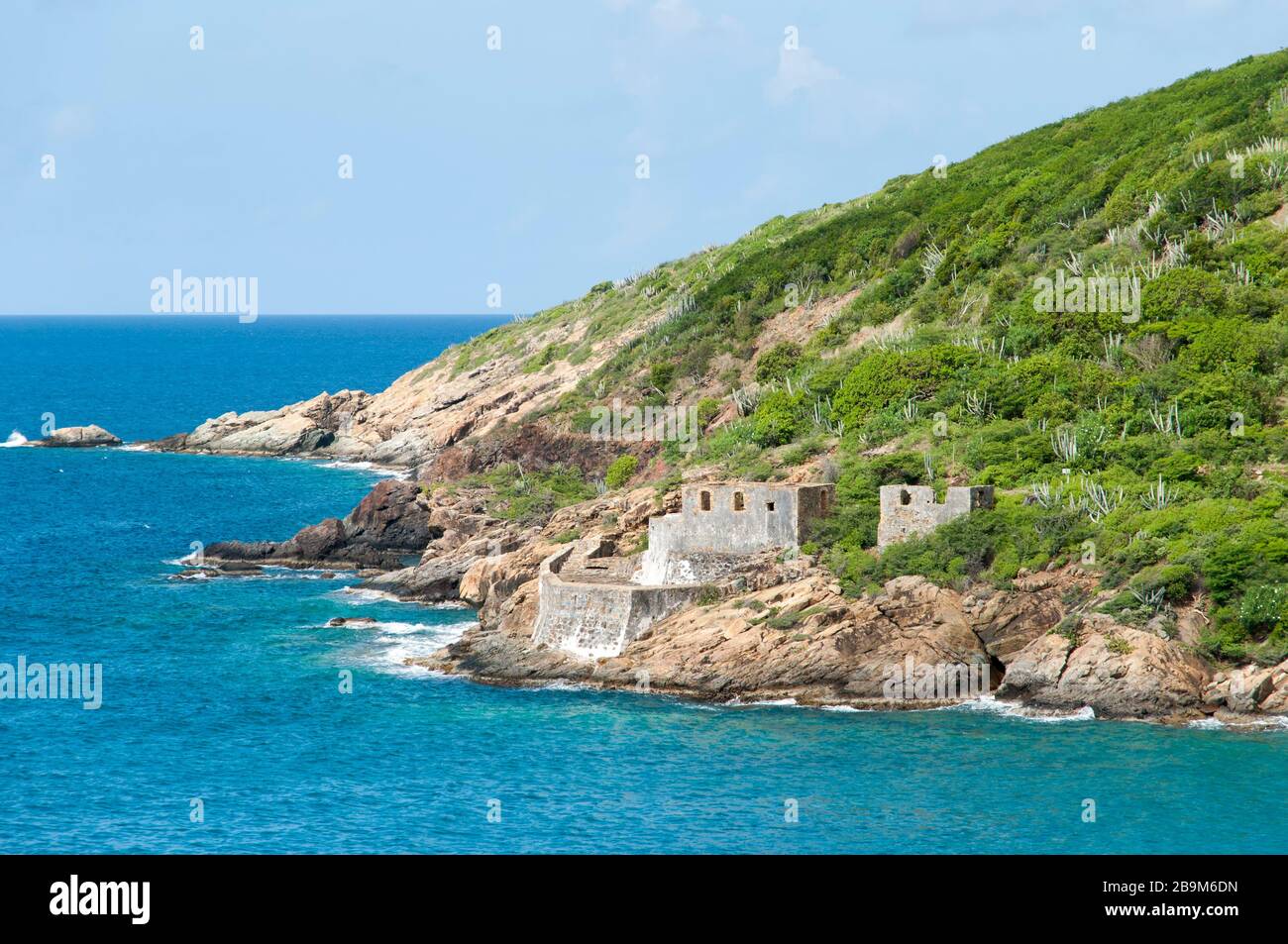 The Historic District ruins on Hassel Island near St. Thomas island (U ...
