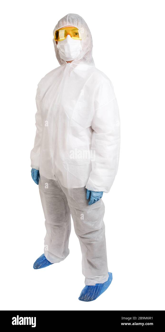 Germ protection suit Cut Out Stock Images & Pictures - Alamy