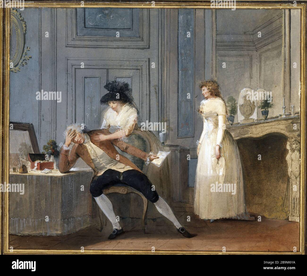 THE PAINFUL LETTER "La Lettre douloureuse". Gouache sur papier ...