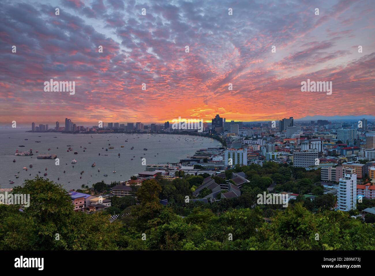 The building and skyscrapers in twilight time on August 14,2015 in ...