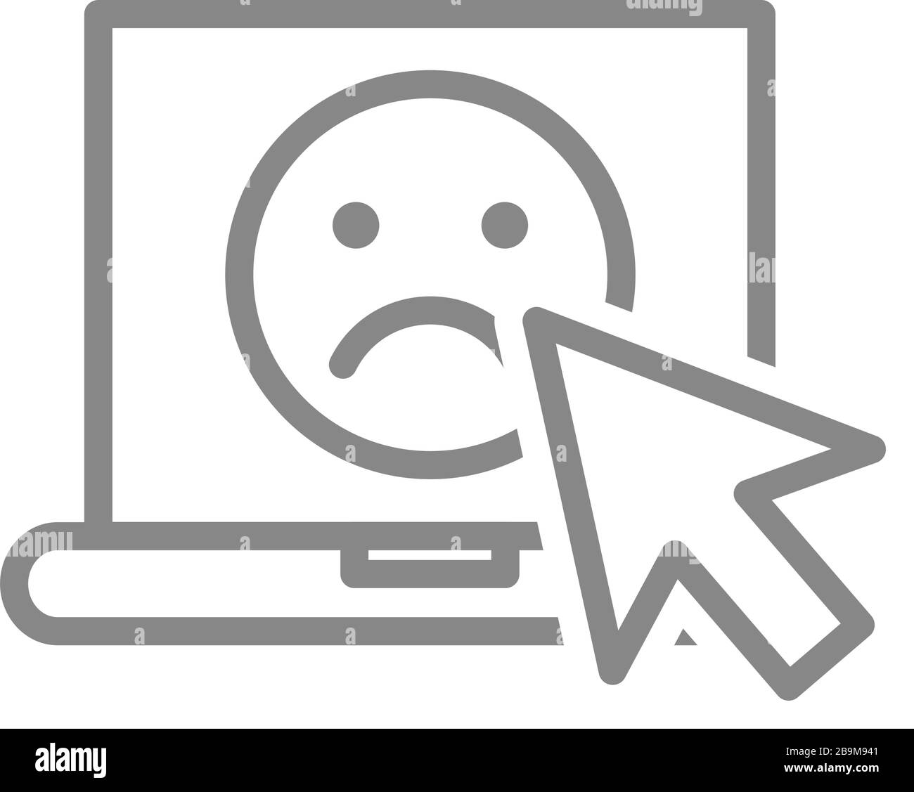 Sad face emoji Black and White Stock Photos & Images - Alamy
