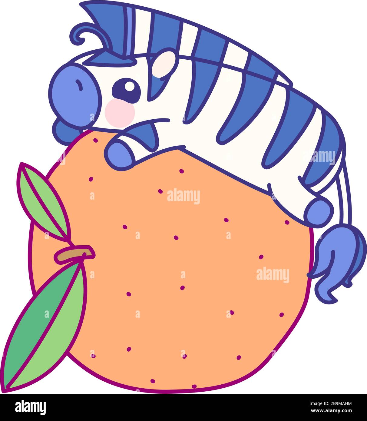 Cartoon baby zebra animal outline Cut Out Stock Images & Pictures - Alamy