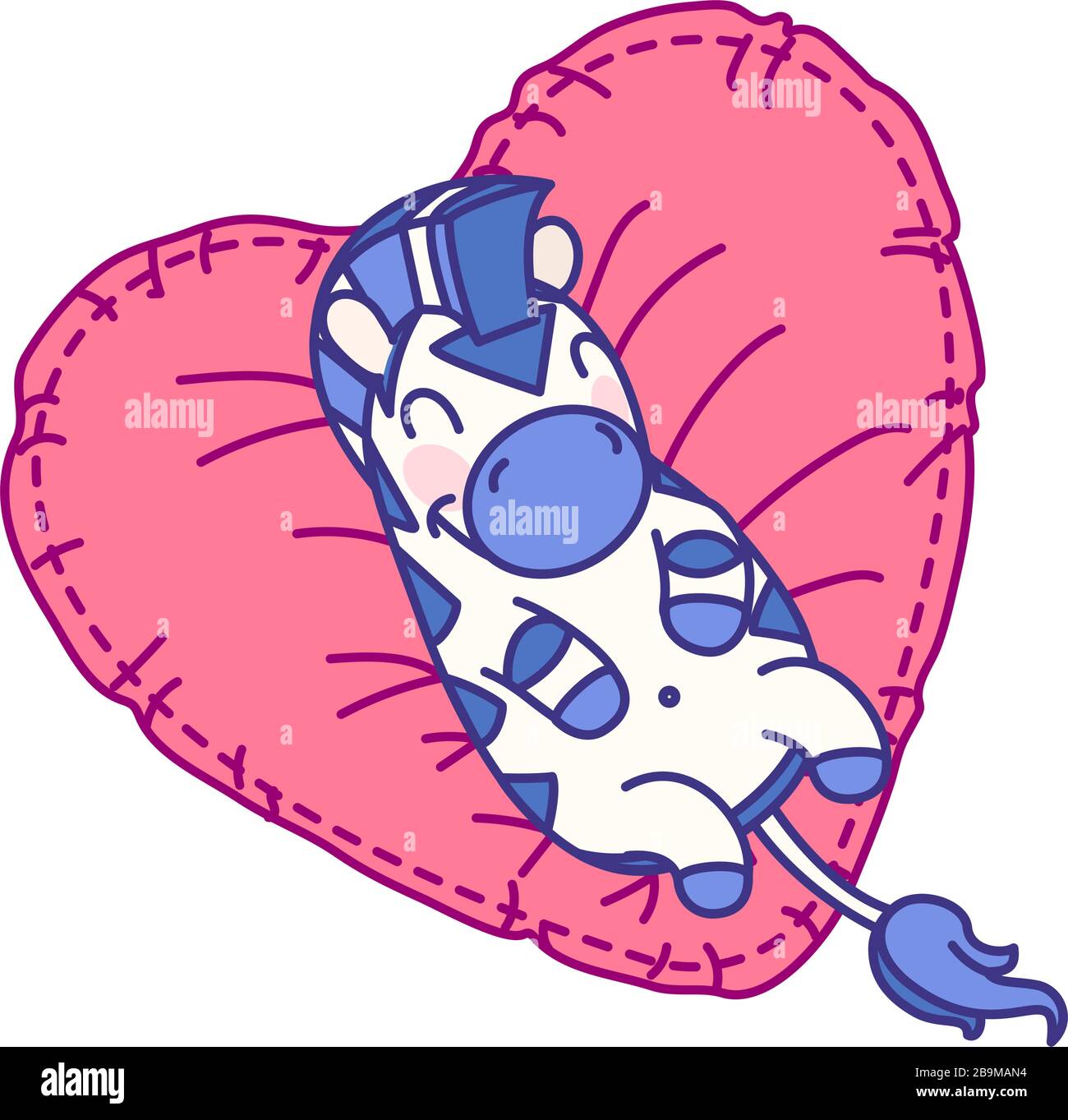 Cartoon baby zebra animal outline Cut Out Stock Images & Pictures - Alamy