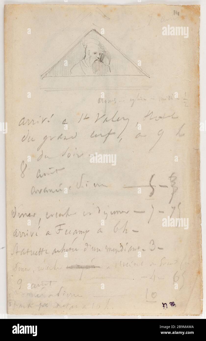 TRAVEL BOOK, 25 July-15 August 1835: ARQUES - CHURCH Victor Hugo (1802 ...