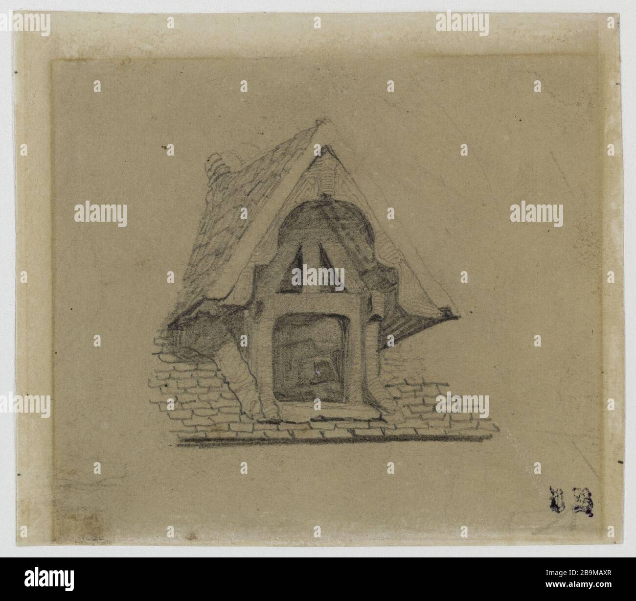 Attic window Victor Hugo (1802-1885). Fenêtre de mansarde. Crayon de ...