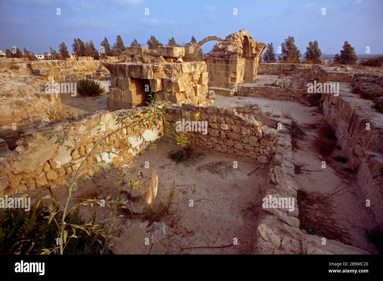 Paphos Archaelogical Park Cyprus Saranda Kolones Castle Ruins ...
