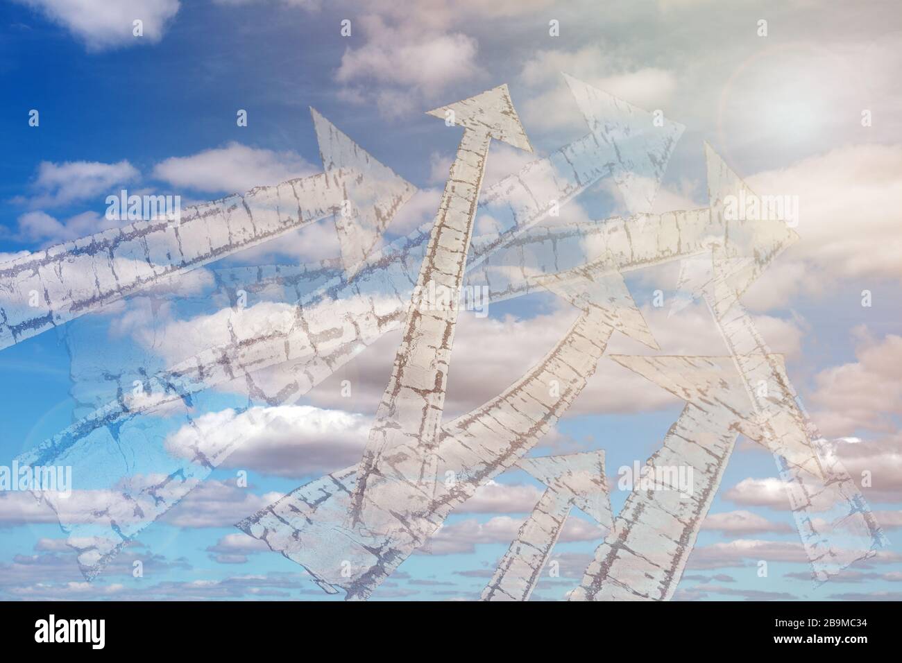 Bright arrows hi-res stock photography and images - Alamy