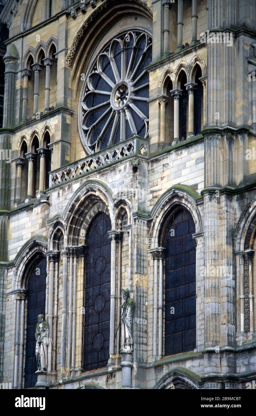Reims France Basilica Of St Remi Facade Stock Photo - Alamy