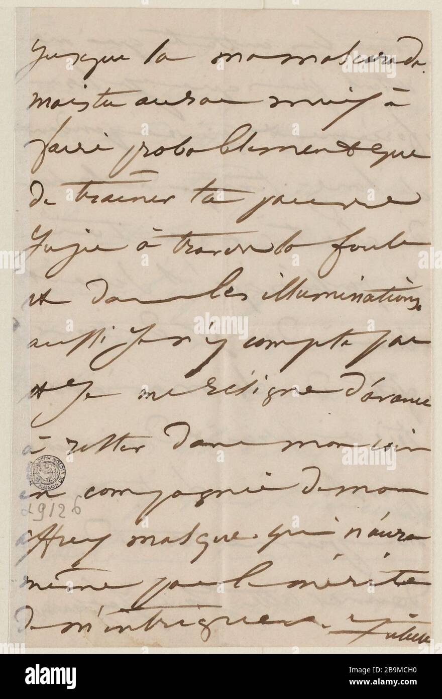 April 28 Monday noon [1851] Juliette Drouet a Victor Hugo ; 28 avril ...
