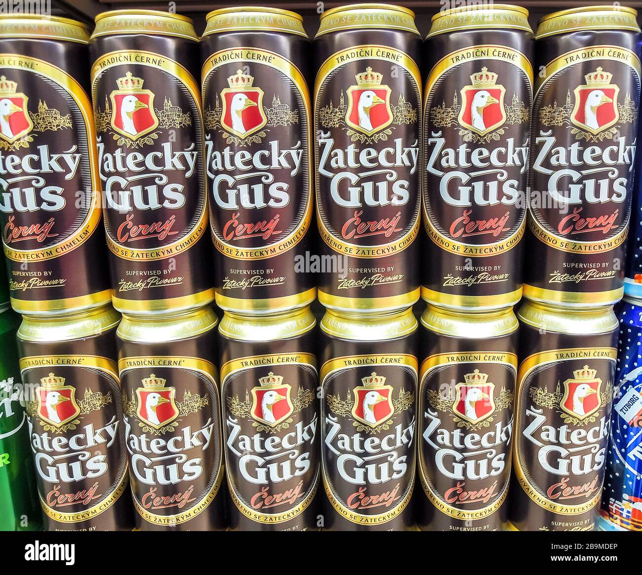 Zatecky gus beer hi-res stock photography and images - Alamy