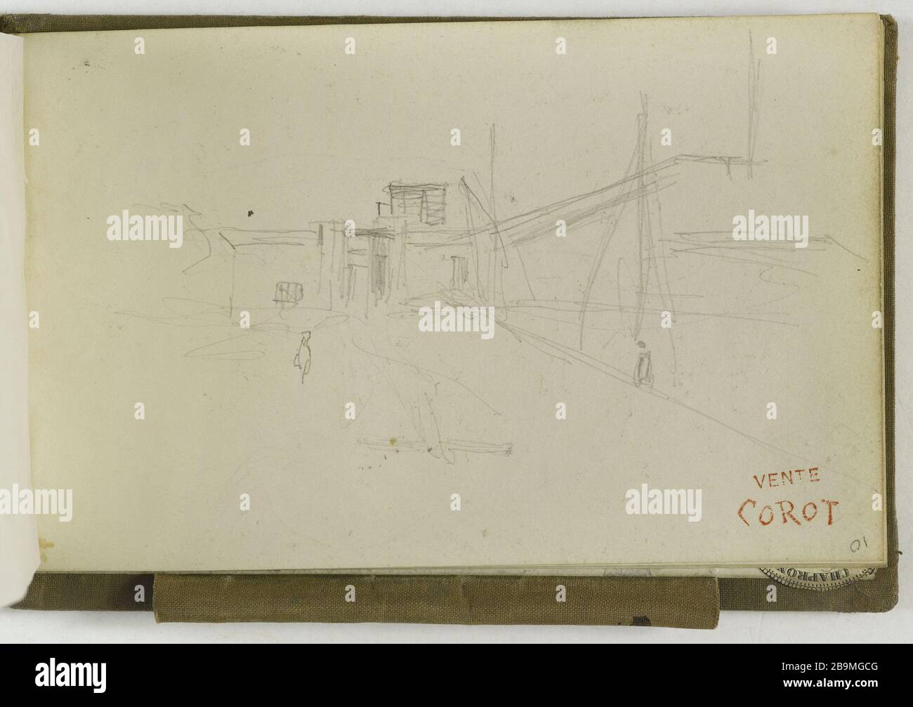 BOOK OF THE DRAWINGS OF DRAWING: LANDSCAPE BLANK AND STAMP RED SALE ...