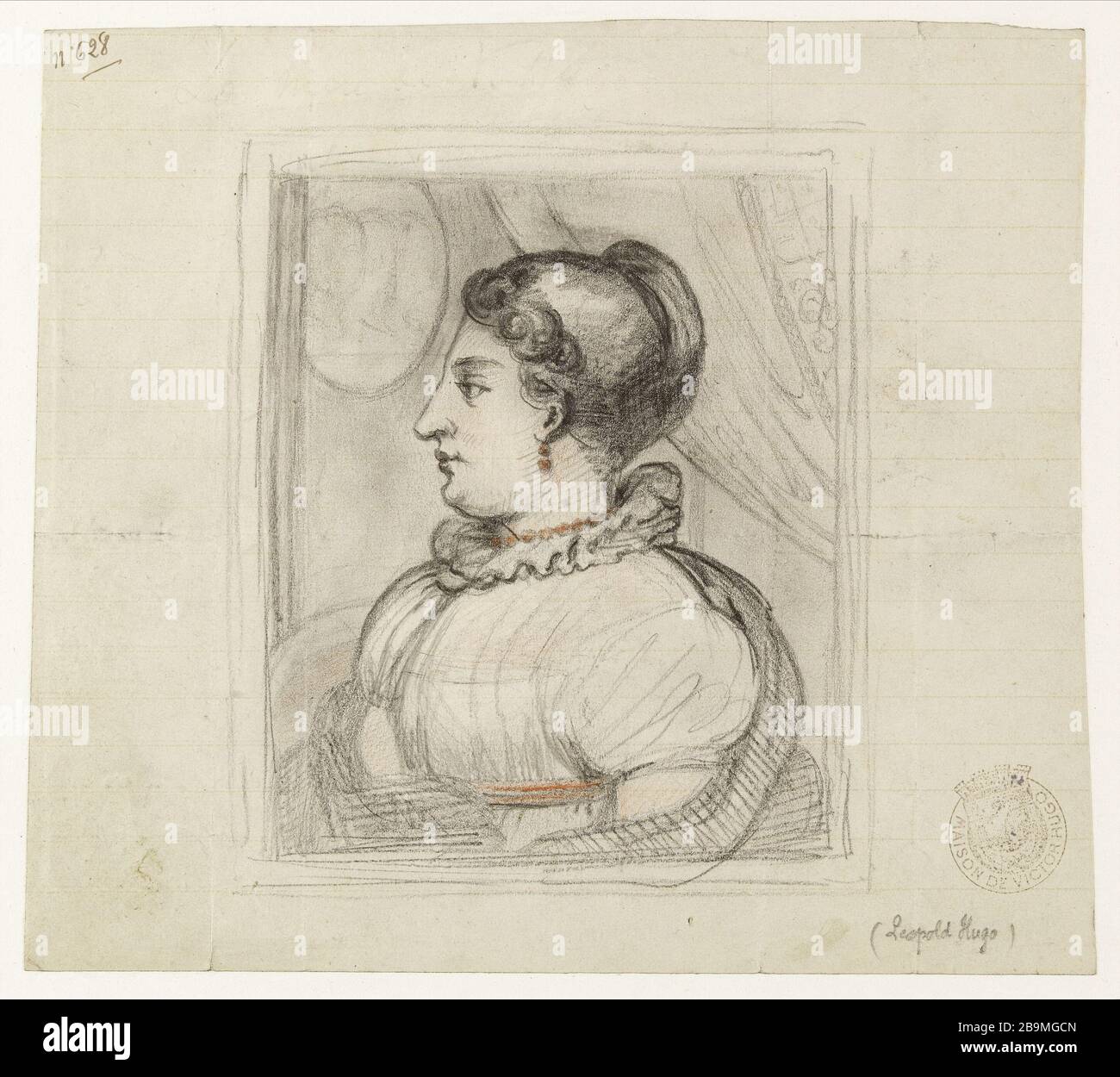 Portrait of General Hugo, mother of Victor Hugo Léopold Armand Hugo ...