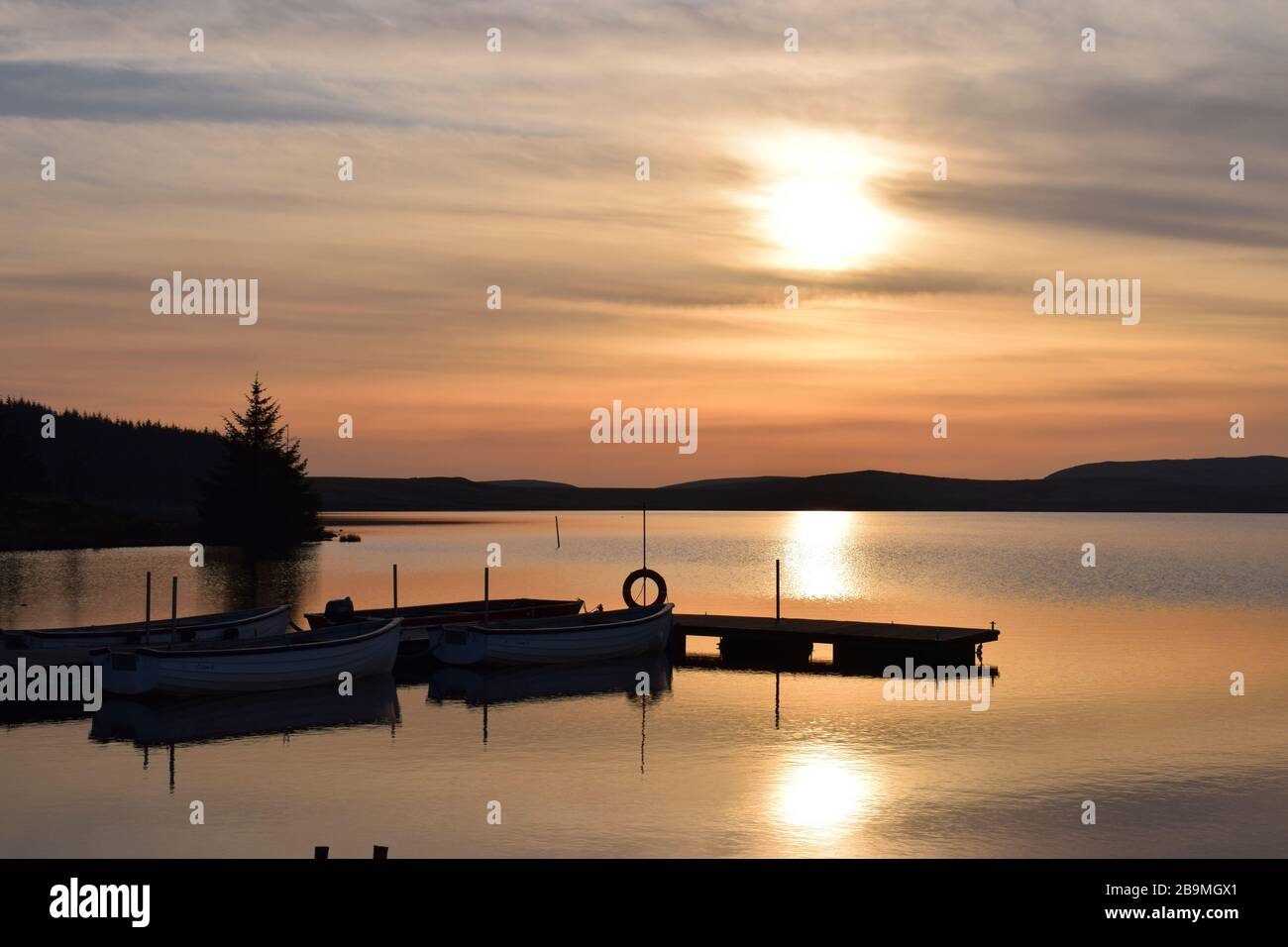 Fishing Scotland Loch Glow Perthshire and Fife Stock Photo - Alamy