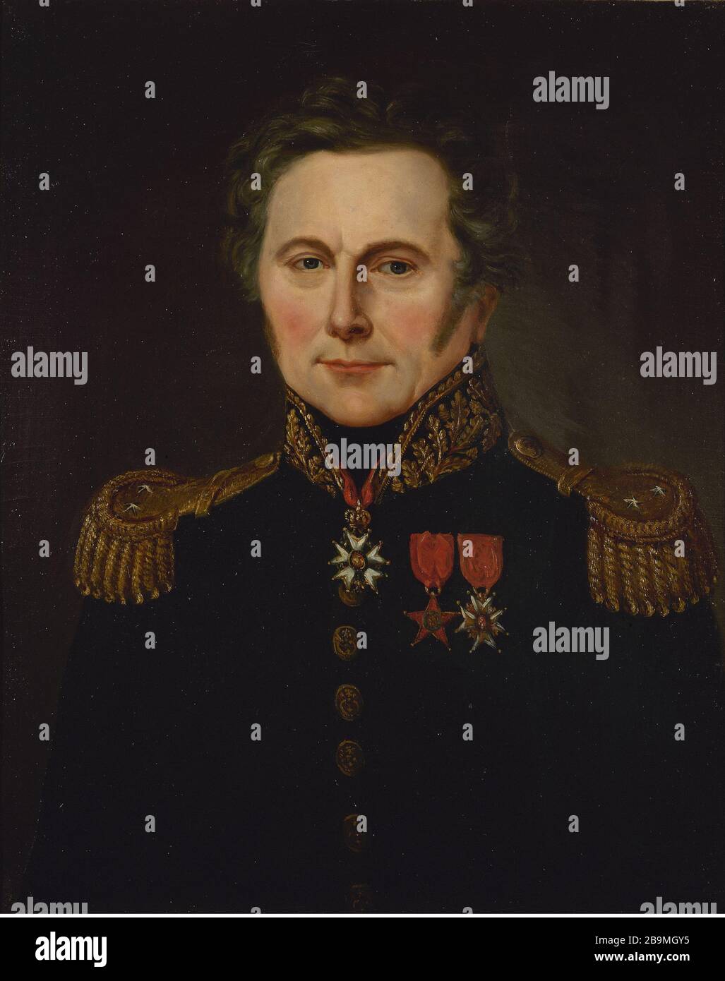 GENERAL LOUIS HUGO "Général Louis Hugo", huile sur toile anonyme. Paris ...