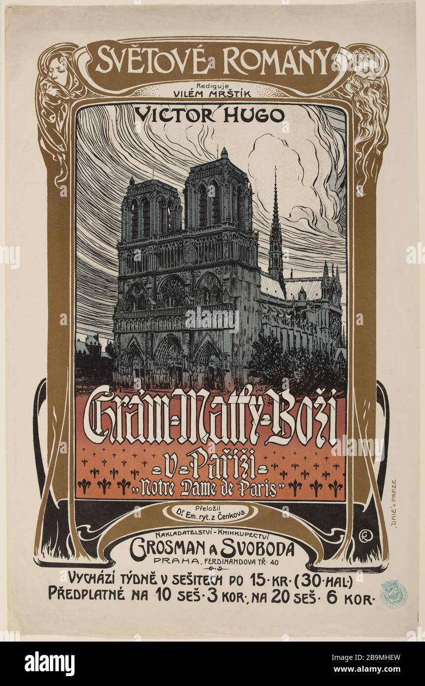 Displays of Czech library Affiche de librairie tchèque illustrée par le ...