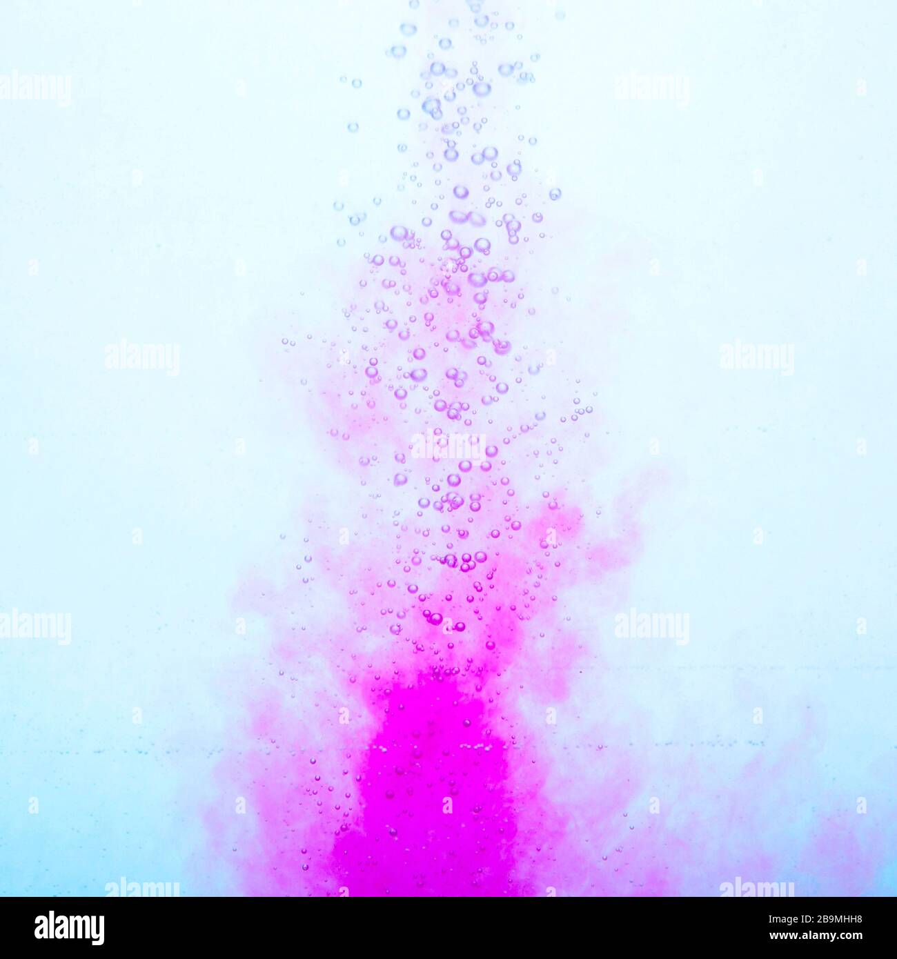 Blue muddy water with paint and stains. Abstract background with copy ...