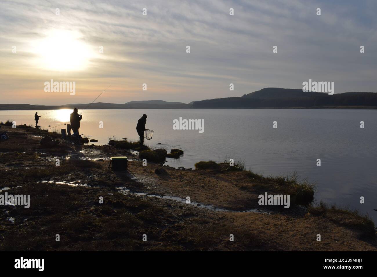 Fishing Scotland Loch Glow Perthshire and Fife Stock Photo - Alamy