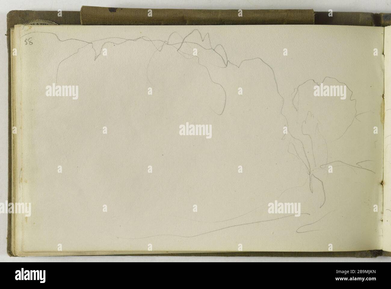 BOOK OF THE DRAWINGS OF DRAWING: LANDSCAPE vaguely OUTLINE (PAGE 58 ...