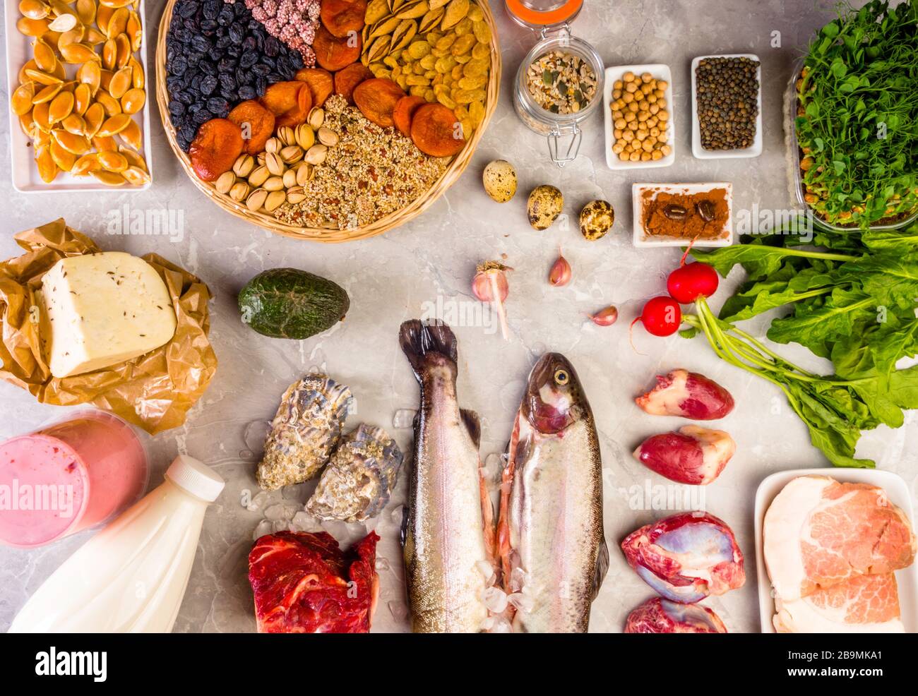 Variety of foods containing Zinc minerals , natural sources of vitamin ...