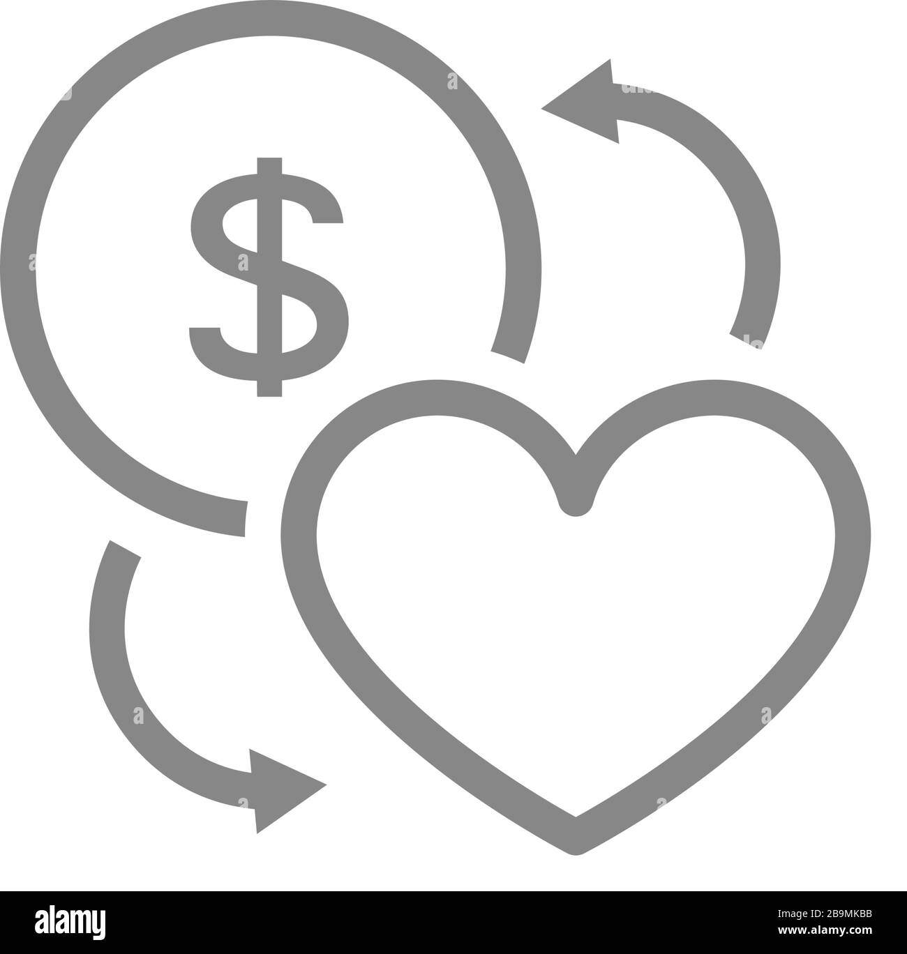 Money love Stock Vector Images - Alamy