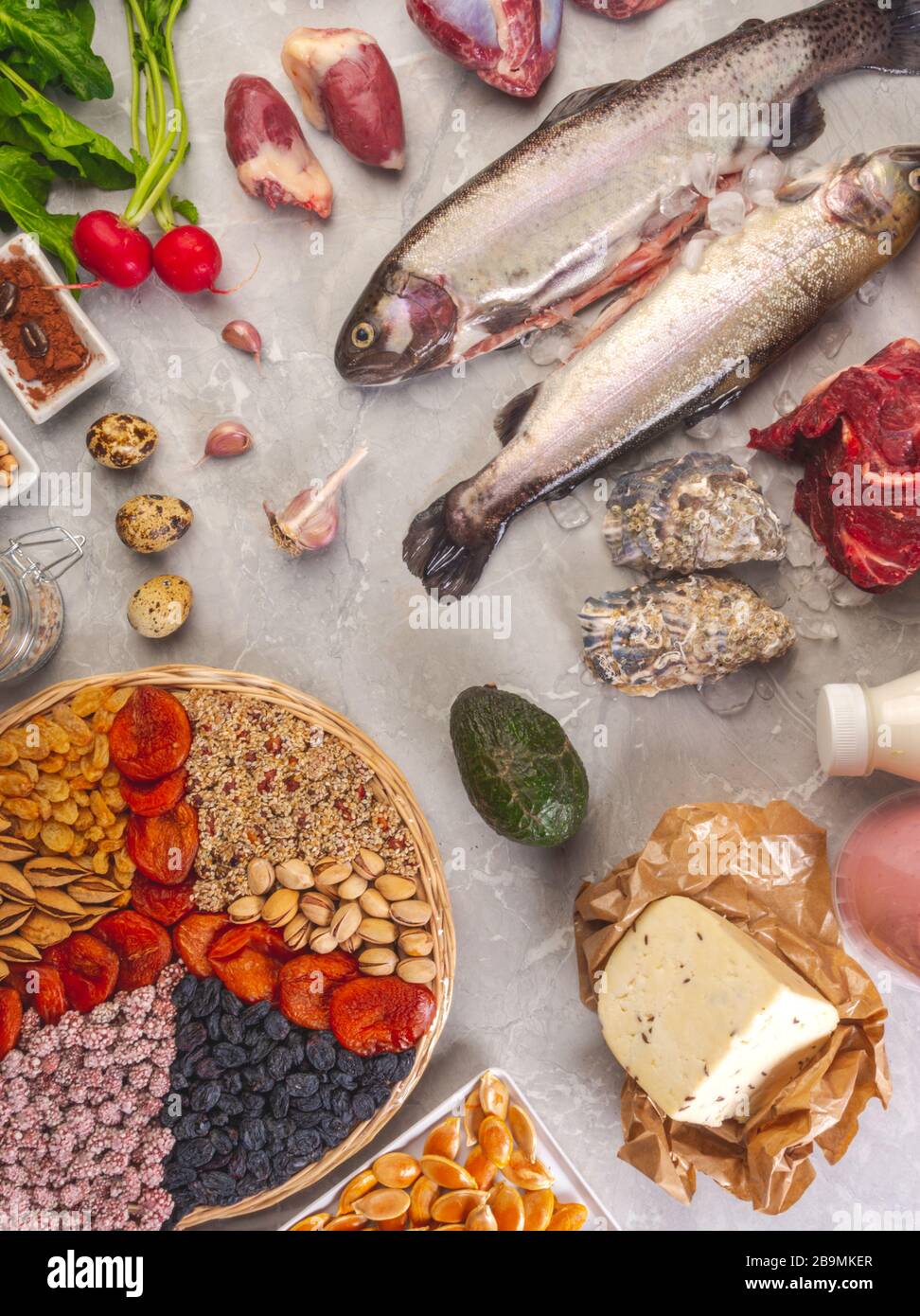 Variety of foods containing Zinc minerals , natural sources of vitamin ...