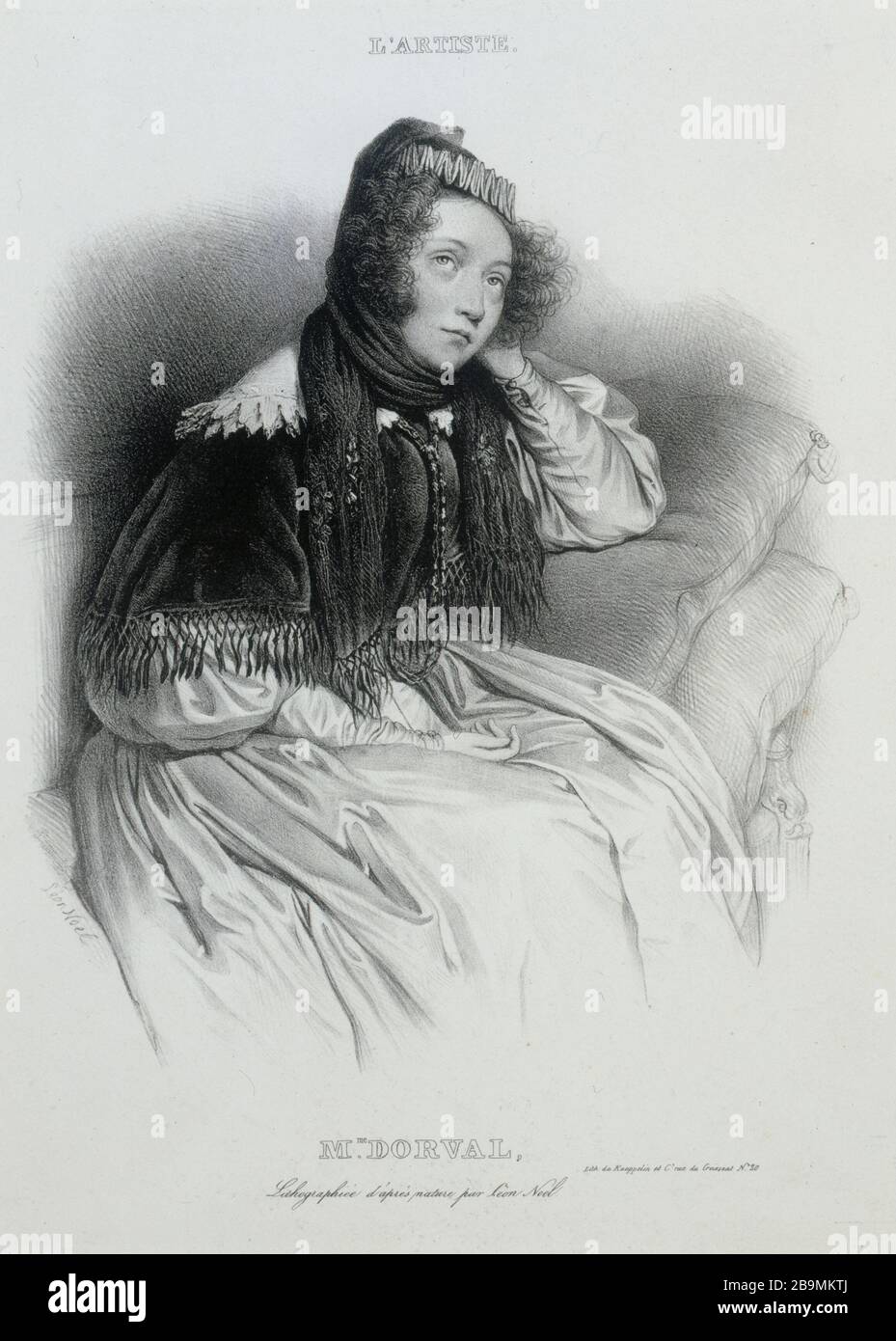 THE ARTIST - PORTRAIT MARIE DORVAL Léon Noël et Kaeppelin. "L'Artiste ...