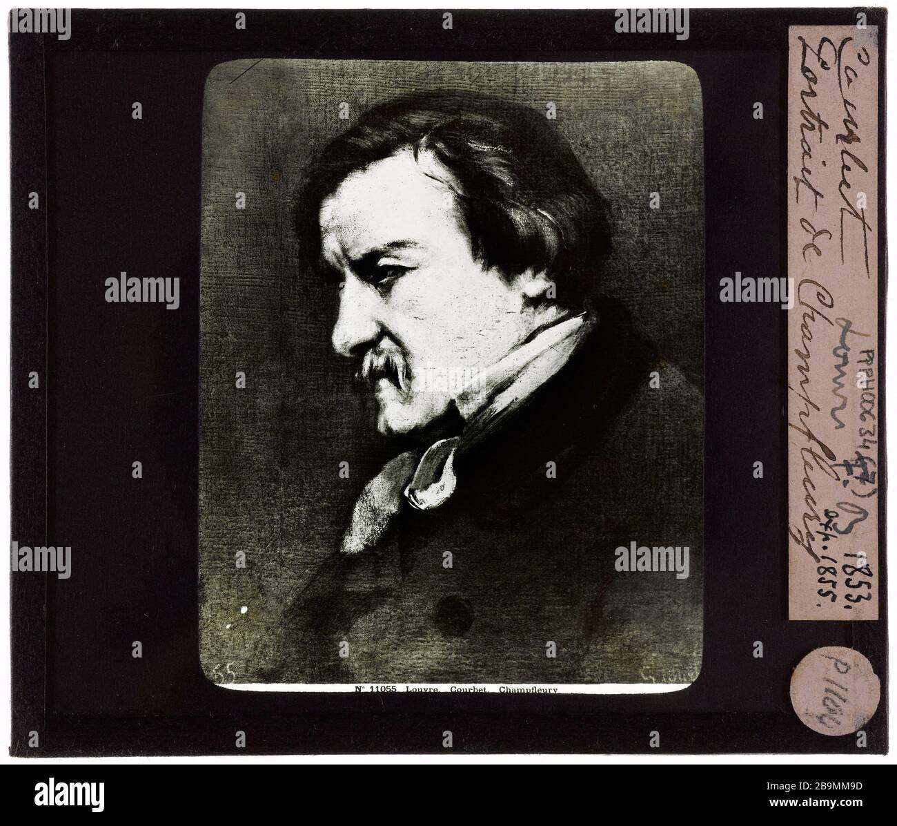 Courbet. Portrait of Champfleury Gustave Courbet (1819-1877). "Portrait ...