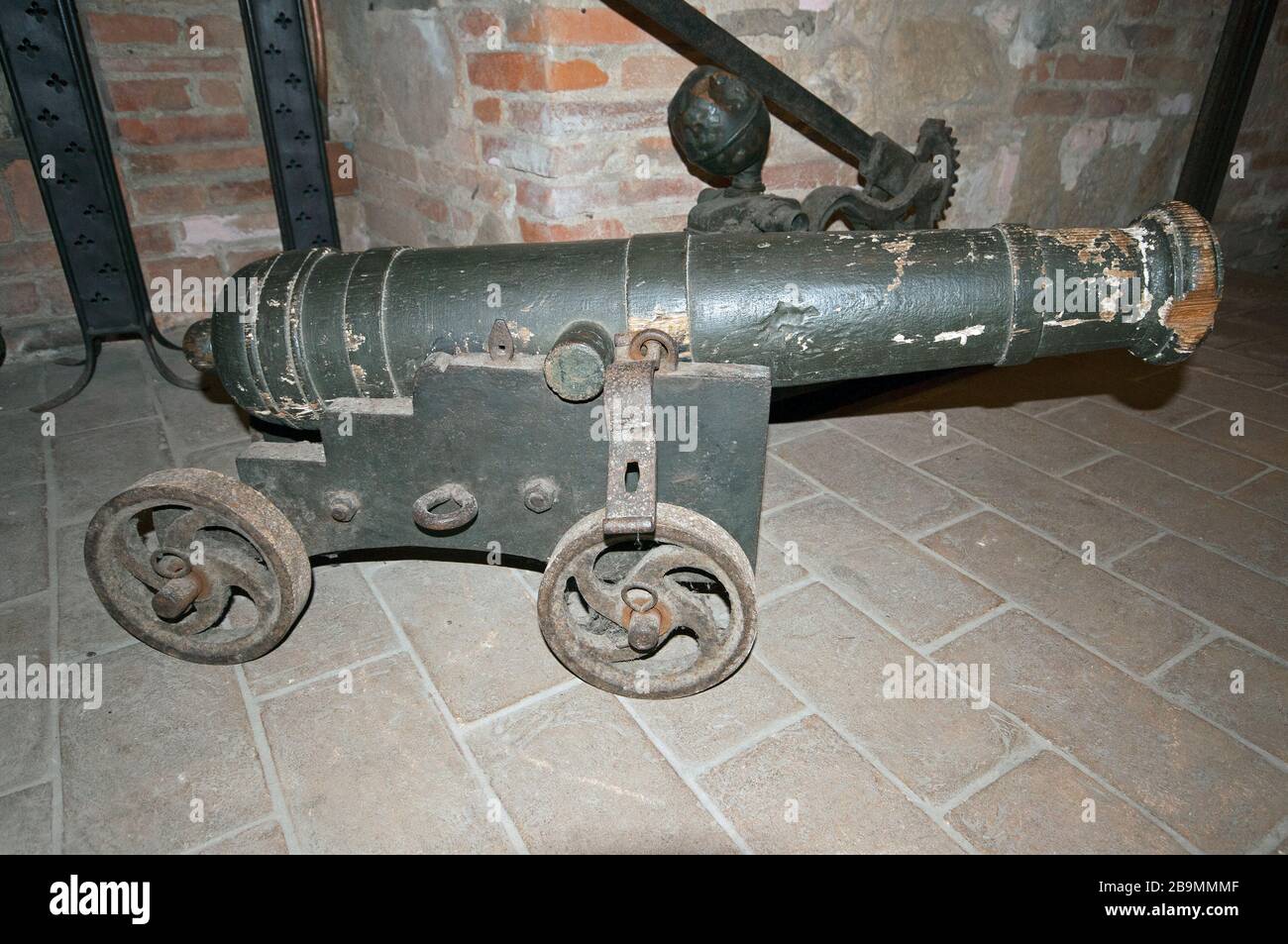 Ancient cannon in the Underground City of Ercolani Cellar ...