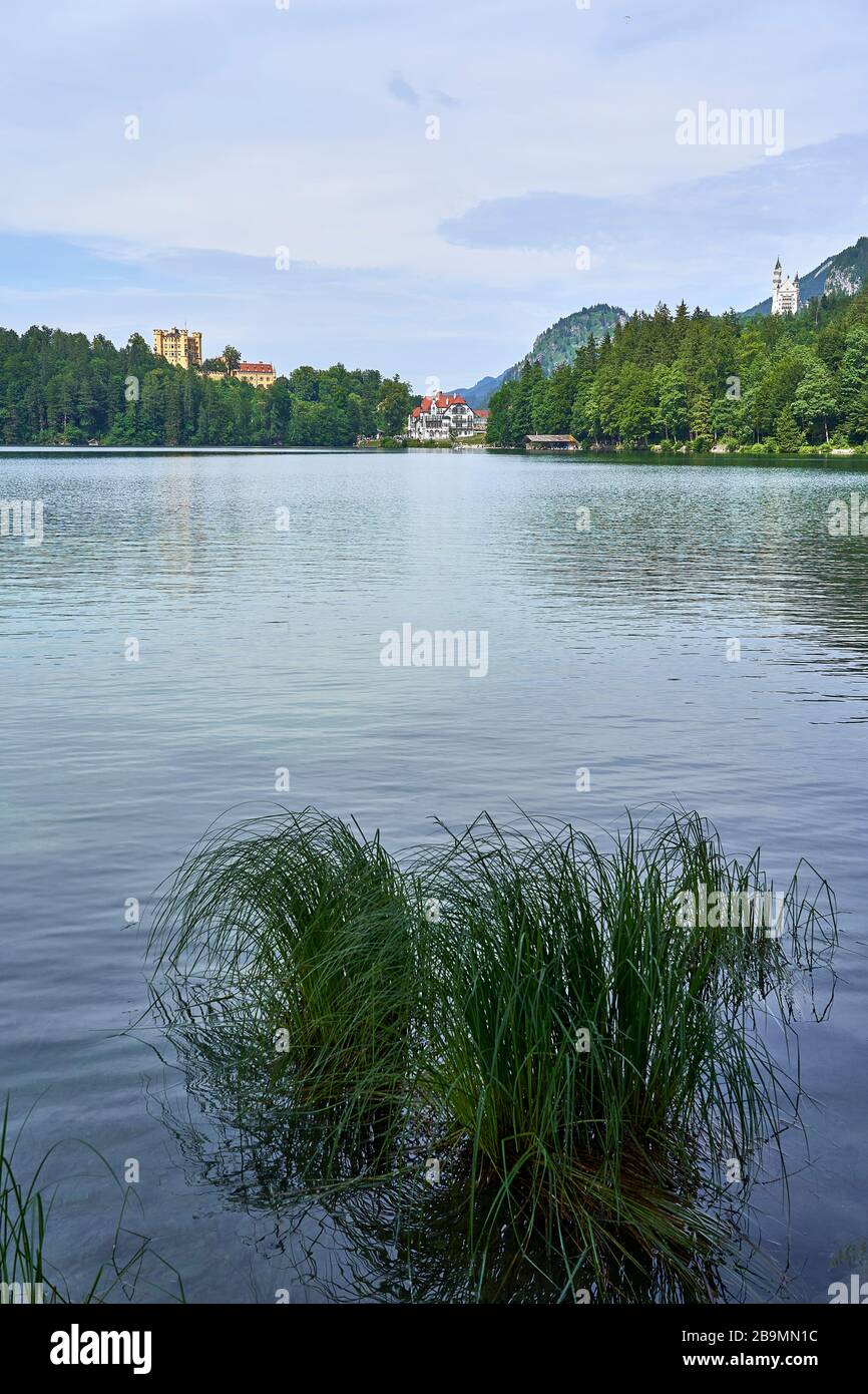 Neuschwanstein castle and lake alpsee hi-res stock photography and ...
