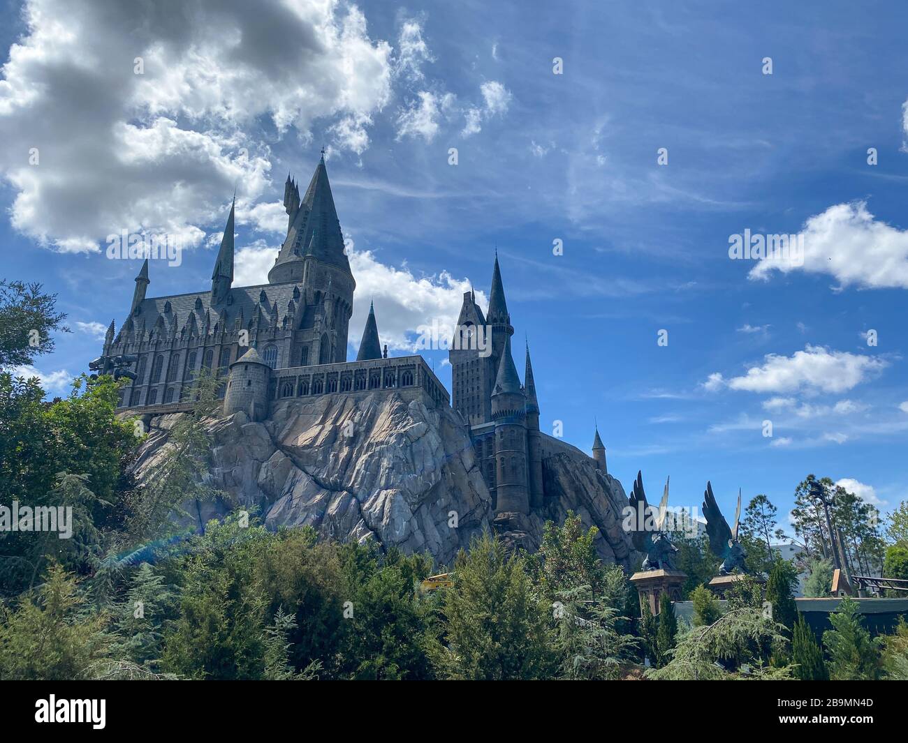 Orlando,FL/USA-3/15/20: Hogwarts Castle in the Wizarding World of Harry ...