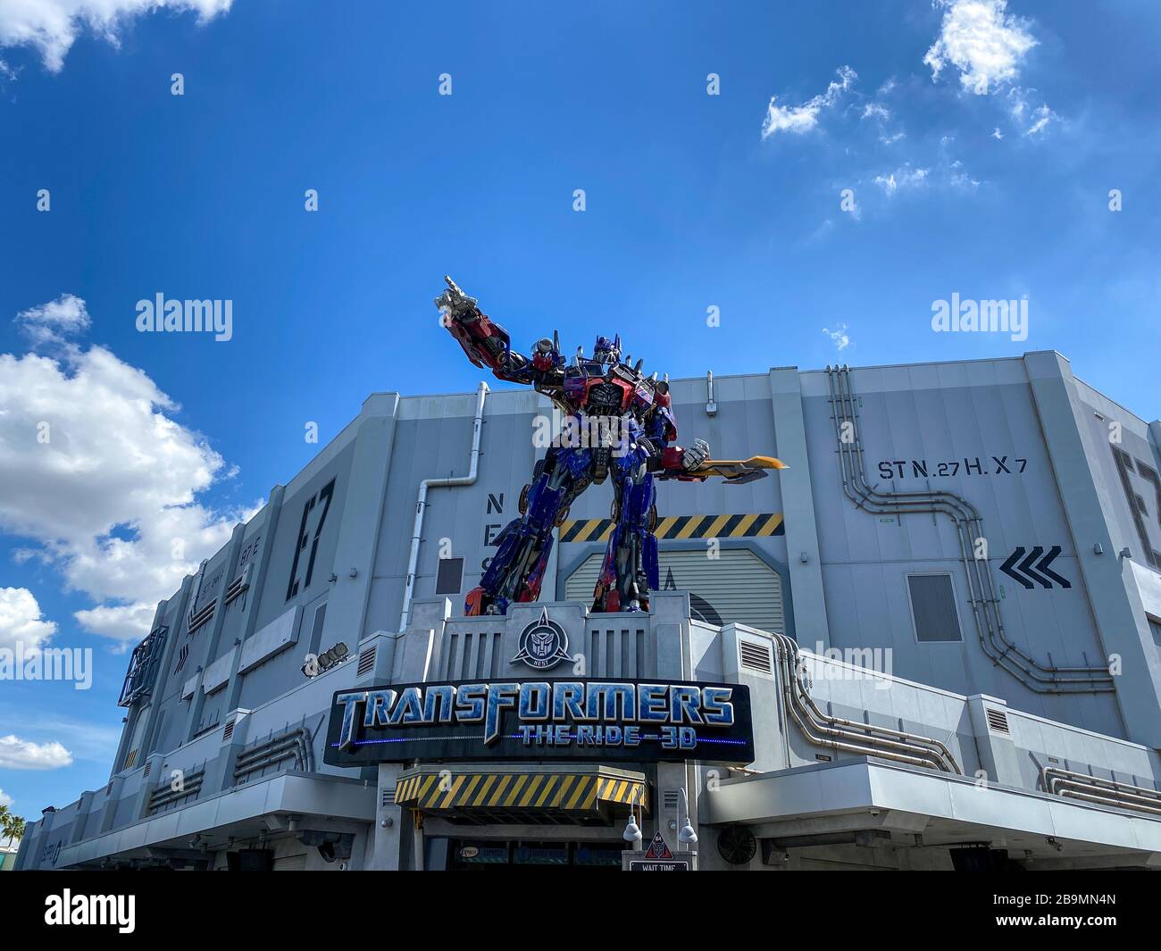 Orlando,FL/USA-3/15/20: The entrance to the Transformers ride at ...