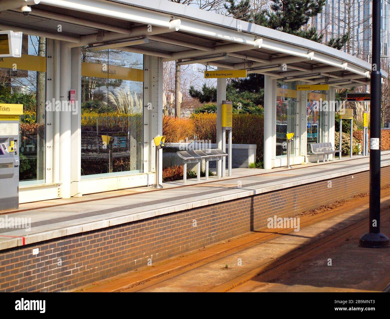 Empty metrolink trams hi-res stock photography and images - Alamy