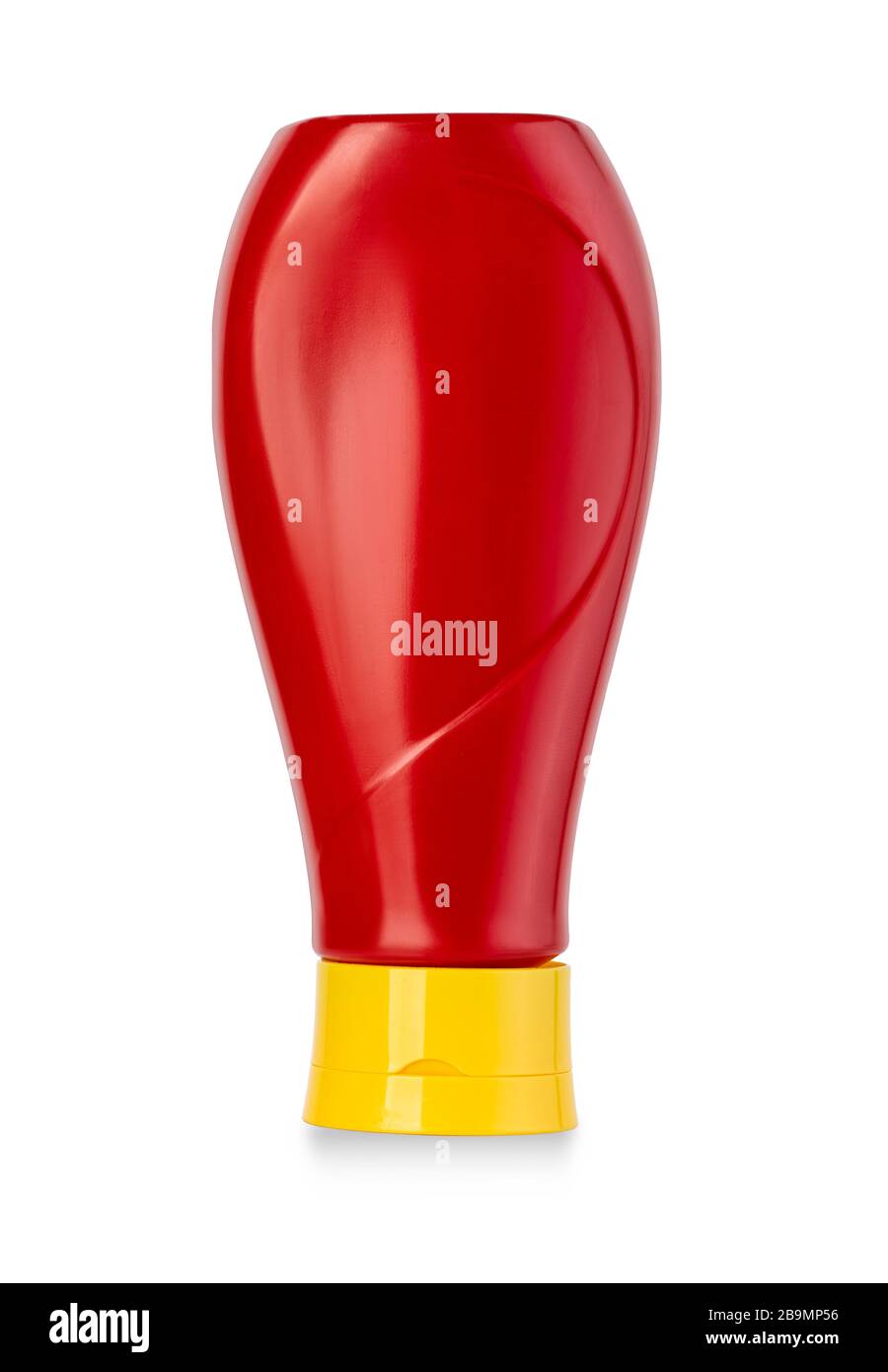 plastic ketchup bottles isolated on white with clipping path Stock ...