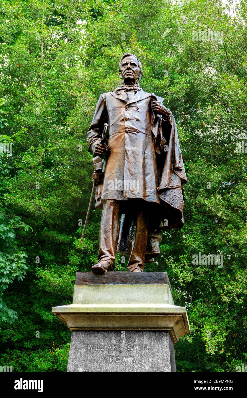 William Smith statue memorial at Richmond Virginia the capitol capital ...