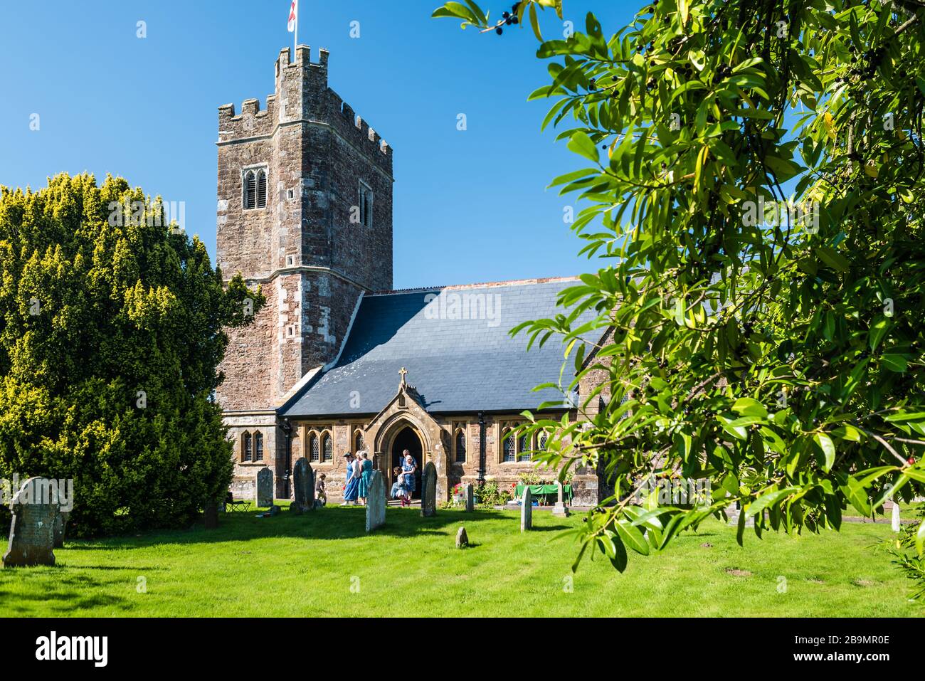 Colaton Raleigh Church Flower Festival. "The Creation Stock Photo - Alamy