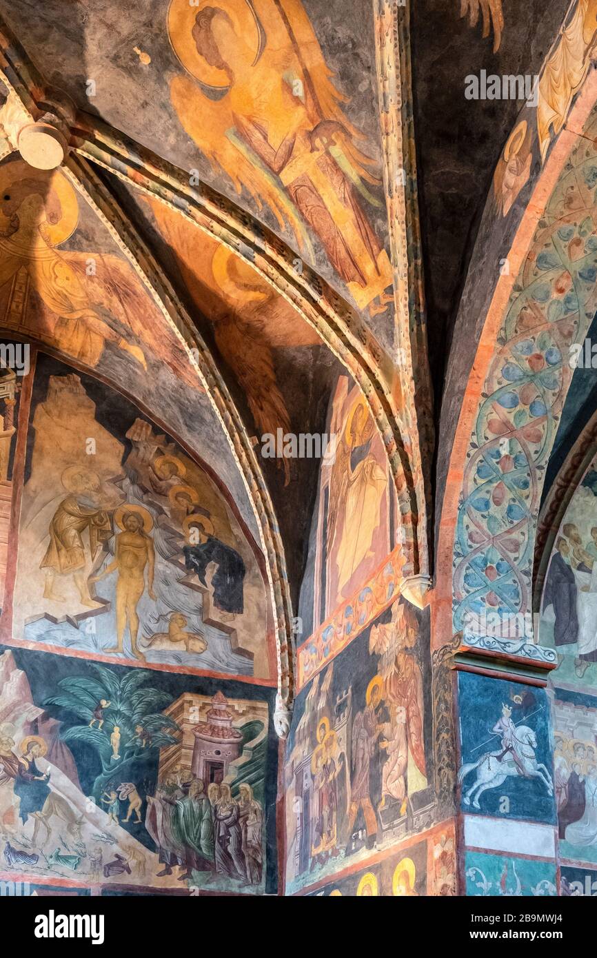 Lublin, Lubelskie / Poland - 2019/08/18: Medieval frescoes and ...