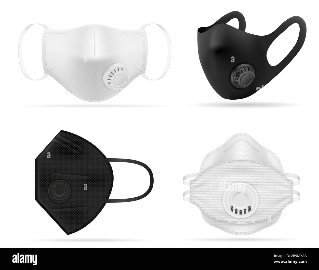 medical respiratory breathing mask for protection against diseases and ...