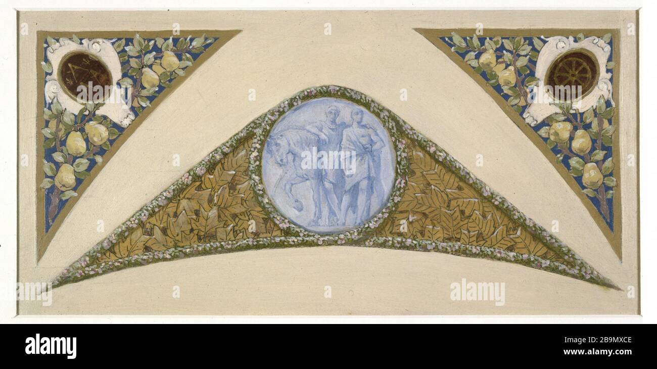 ZODIAC Luc-Olivier Merson (1846-1920). Zodiaque : les Gémeaux (les ...