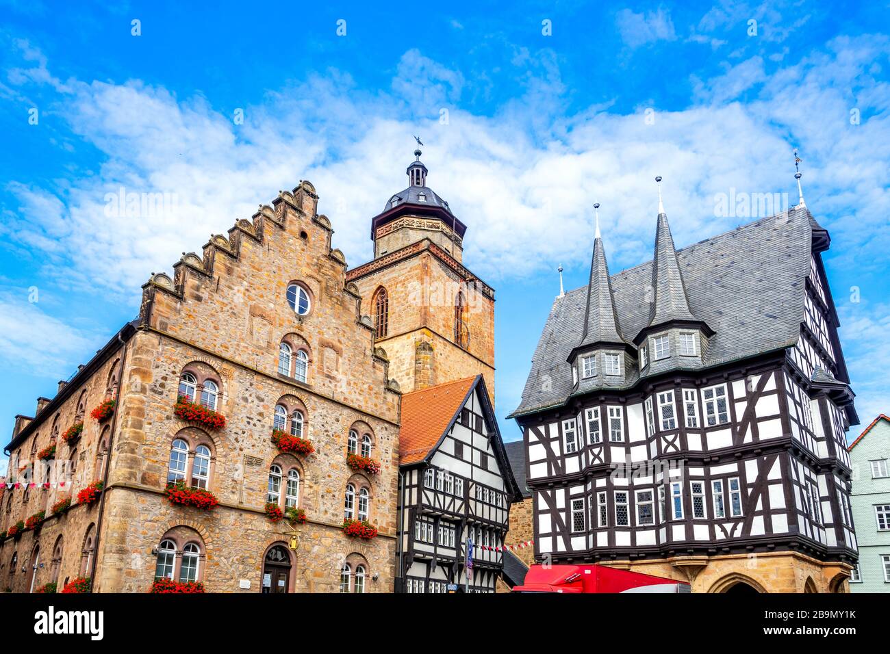 Historical city in Alsfeld, Germany Stock Photo - Alamy