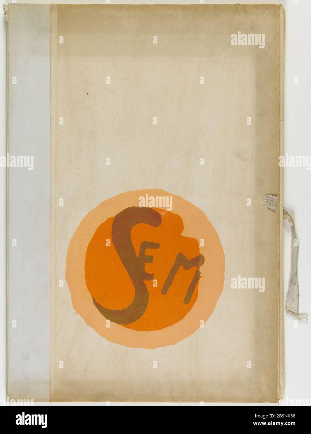 ALBUM WHITE STAMP ORANGE SEM (COVER PAGE) Sem (1863-1934). Album blanc ...
