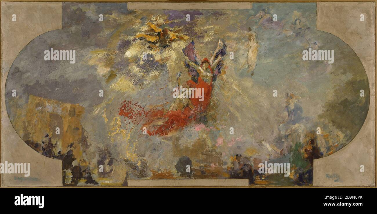 Apotheosis, sketch for the Petit Palais Alfred Philippe Roll (1846-1919 ...