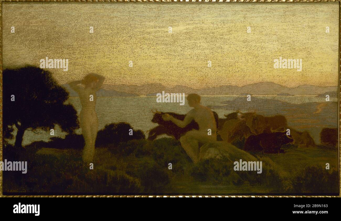 JUDGMENT OF PARIS Emile René Menard (1862-1930). "Le jugement de Pâris ...